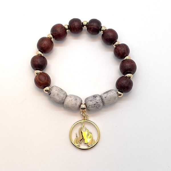 Dainty 24k Gold Filled Charm Element Charm Water Fire Earth Wind Charm ...