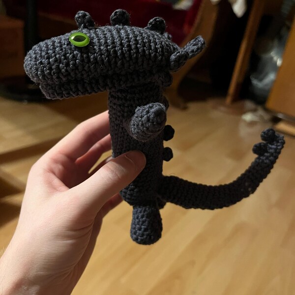 Crochet Dancing Toothless Meme Amigurumi (dancing Dragon) Instant ...