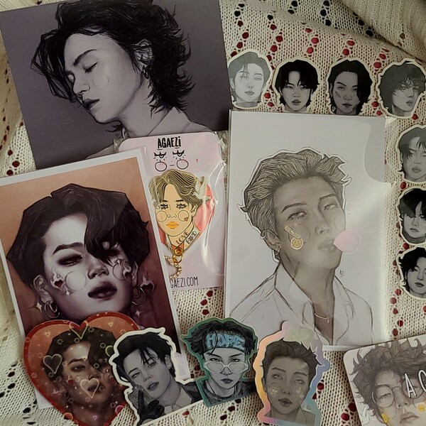 Yoon Beanie Art Print NEW kpop Fanart - Etsy