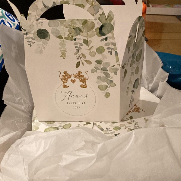 WILDFLOWERS Floral Wedding Favour Boxes Hen Party Bridal Shower Gift ...