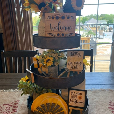 Welcome Sunflower Wooden Sign, Farmhouse Welcome Sign, Fall Sunflowers ...