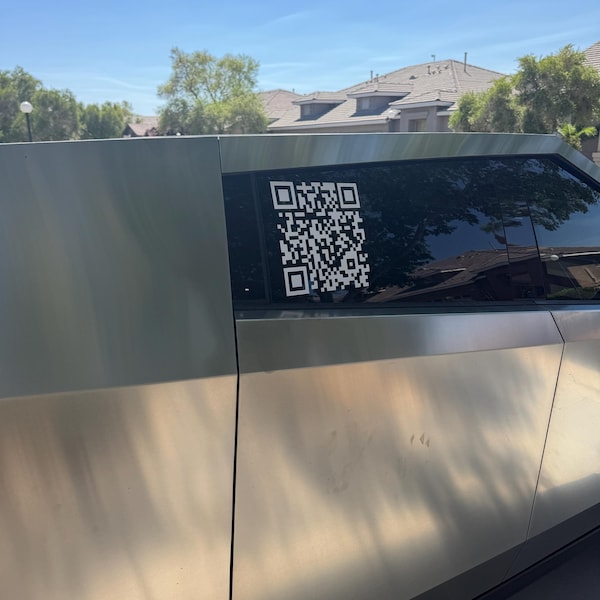 Website Custom QR Code Decal - Social Media Custom QR Code Sticker ...
