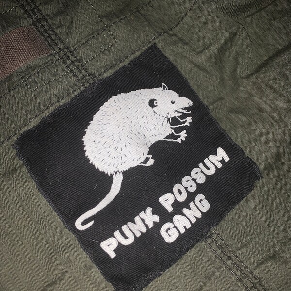 Punk Possum Patch 4x4 - Etsy