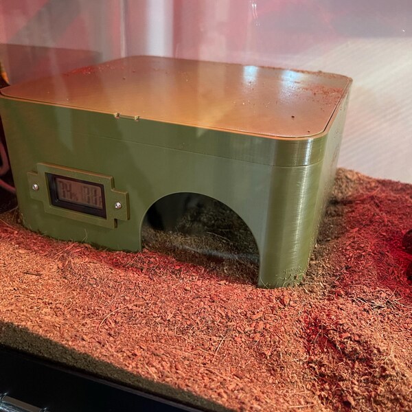 Reptile Humid Hide With Thermometer/hygrometer - Etsy