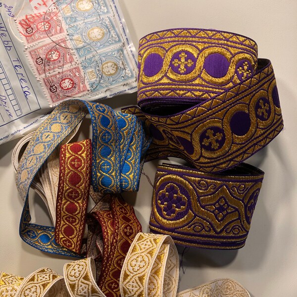 Purple Sick Call Set Communion Stole With Cuffs 45" 114 Cm - Etsy