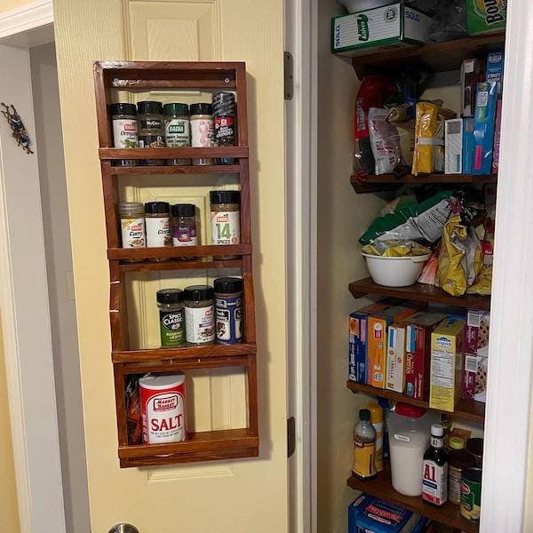 Wall Mounted Door Mounted Spice Rack - Etsy