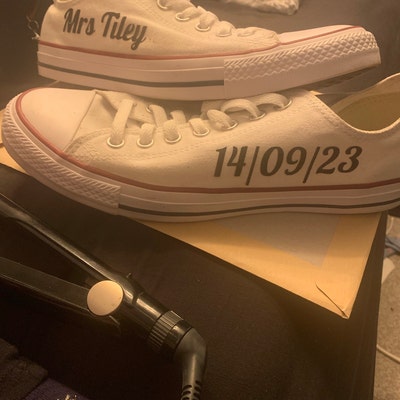 Bridal Party Trainers / Shoes / Converse Iron on Vinyl Transfers ...