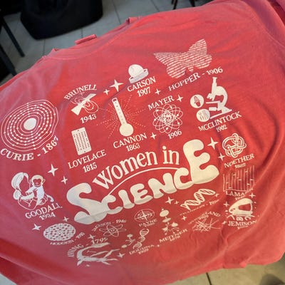 Comfort Colors Retro Woman in Science Shirt Preppy Aesthetic Shirt ...