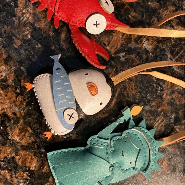 Crawfish Bag Charm, Unique Microfiber Bag Charm, Cute Key Chain ...