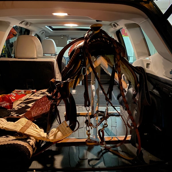 Plans Only - PVC Travel Saddle Stand Rack Car SUV Truck Horse Cowboy ...