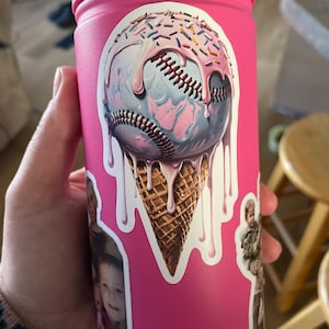 Drippy Baseball Sticker Set - Baseball Sticker Set, Water Bottle Decals ...