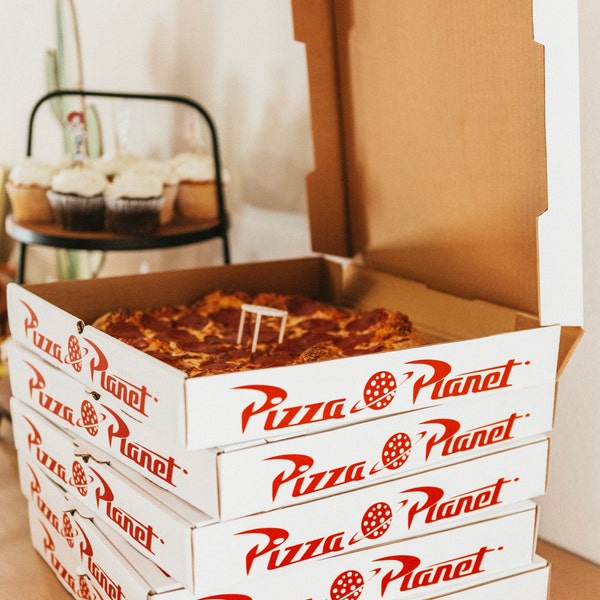 Pizza Planet Full Size Pizza Box Costume Prop From Toy Story, 14" Large ...