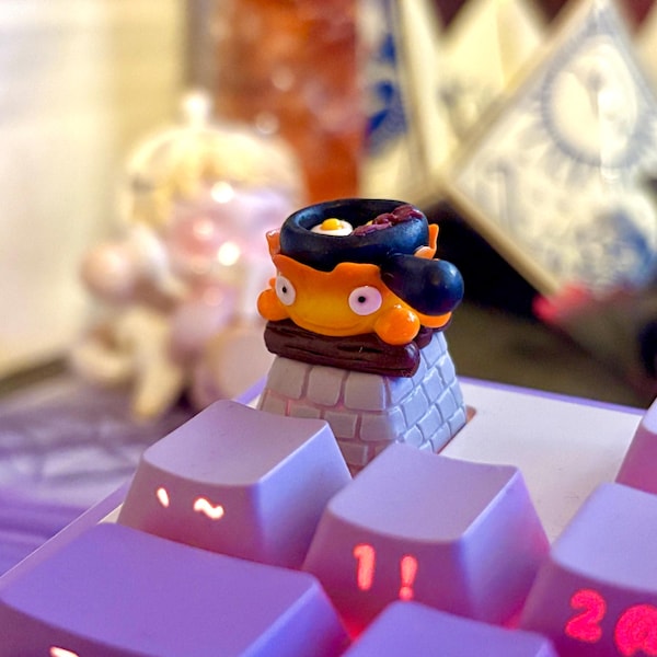 Calcifer (ghibli) Artisan Keycap - Etsy