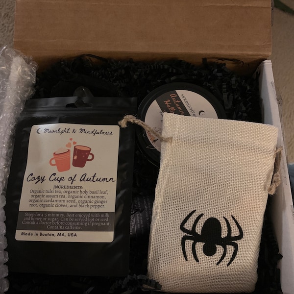 Spooky Mystery Box, Halloween Lovers Gift Set, Fall Season Candle ...