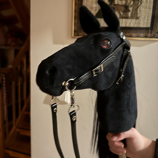 Realistic Hobby Horse, White and Brown Realistic Hobby Horse, Hobby ...