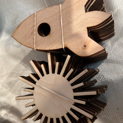 Sun 003 Unfinished Wooden Cutout for Crafting, Home & Room Décor, and ...