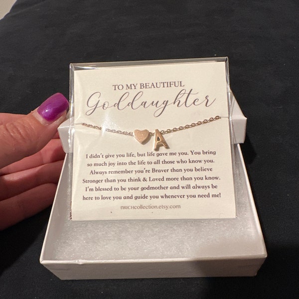 Goddaughter Gifts From Godmother Goddaughter Necklace Goddaughter ...