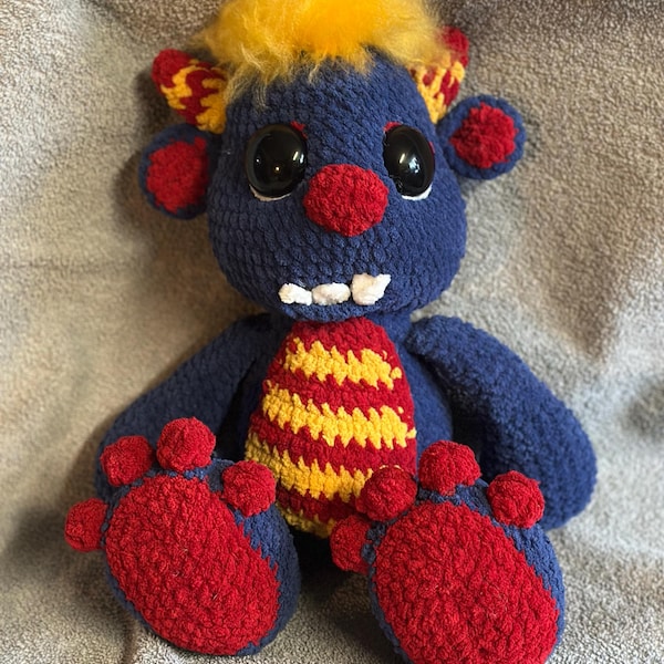 Monster Amigurumi Crochet Pattern, Cute Monster Crochet Pattern, Easy ...