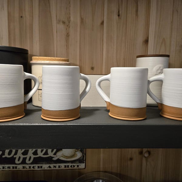 Modern Rustic Dinnerware Farmhouse Plate White Stoneware Ceramic Plate ...