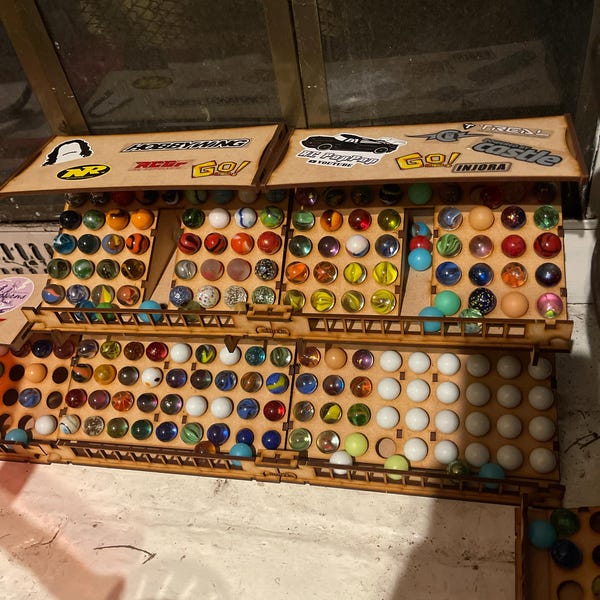 MARBLE SPECTATOR STANDS - 2 Pack, Marble Race Track Kit, A Diy Modular ...