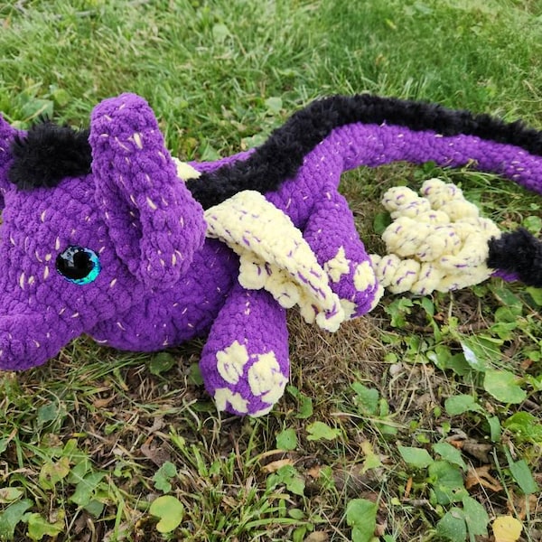 Jupiter the Dragon | PDF Crochet Amigurumi Pattern - Etsy