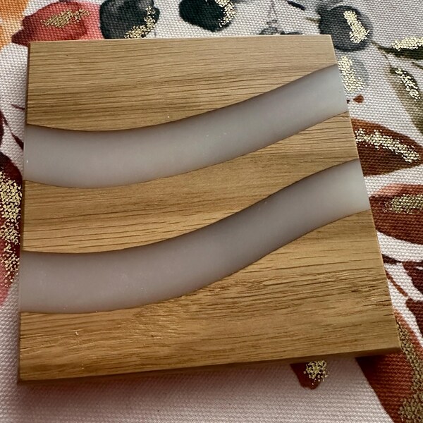 Linear Pendant Light, Wood & Epoxy Ceiling Light, Chandelier Lighting ...