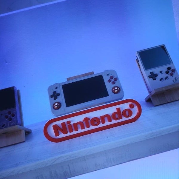 Nintendo Video Game Logo Sign 8.5in (3D Printed, Man Cave, Game Room ...