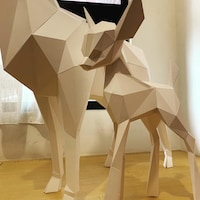 DIY Paper Craft Bull Bull Model Low Poly Bull Character - Etsy Canada