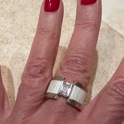 Chunky Wedding Band, Heavy Men's Ring, Extra Thick Wedding Ring, Wide ...