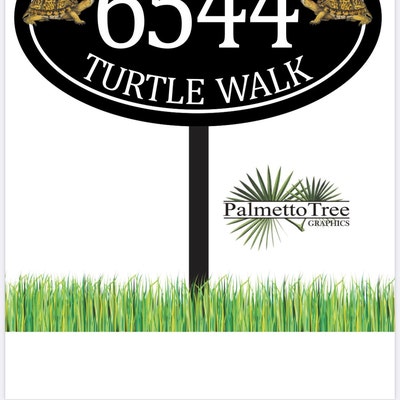 Address Sign Plain White With Stake - Etsy