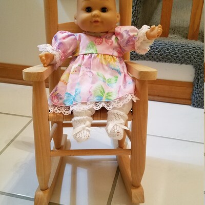 Addy Pink Dress and High Top Tie Boots for the American Girl ...