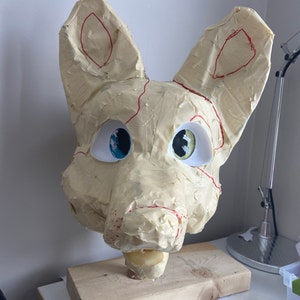 Wickerbeast 3D Printed Head Base Fursuit Furry Moving Jaw - Etsy