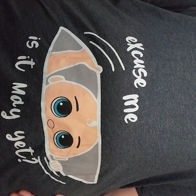 Pregnancy Announcement Shirt, Excuse Me is It July Yet, Custom ...