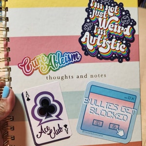 Arms T-rexin Sticker Neurodivergent Autistic Pride Waterproof Vinyl ...