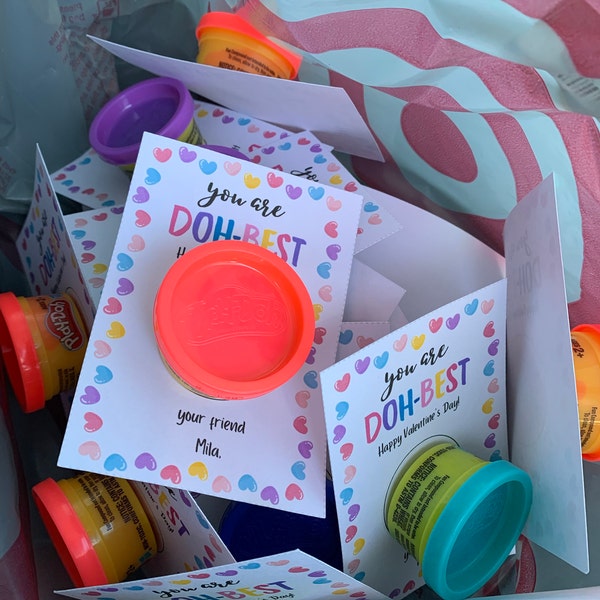 Play-doh Valentines Gift Card | Printable Class Valentine Day Gifts ...