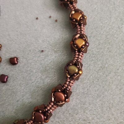 Beading Tutorial, Beading Pattern , Necklace Tutorial ,petrova Necklace Tutorial , Craw Tutorial ...