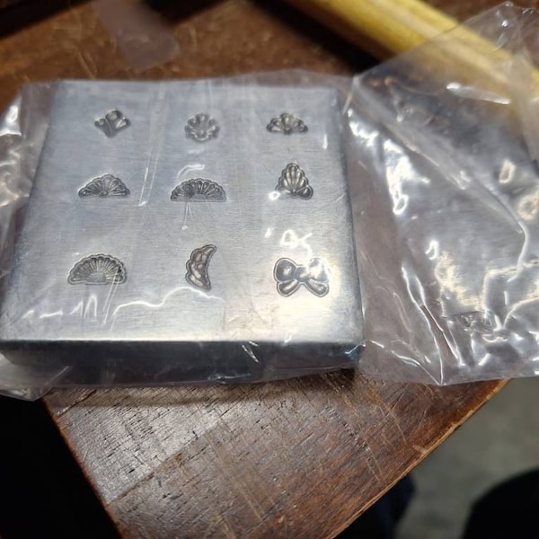 Shot Plate 9 Designs Assorted Shapes Impression Dies | Silversmith ...