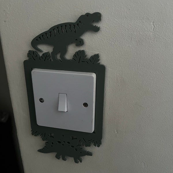 Dinosaur Light Switch Surround, Dino Play Room Decor, T-rex Theme ...