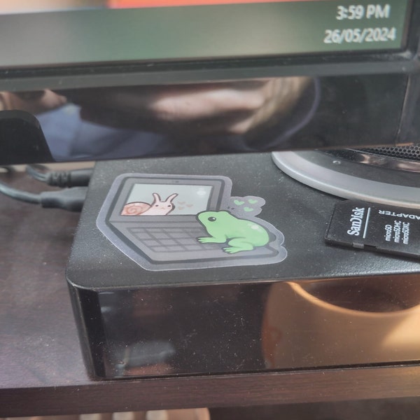 Date Night Clear Sticker Set of 2 / Snail and Frog Stickers / Cute ...