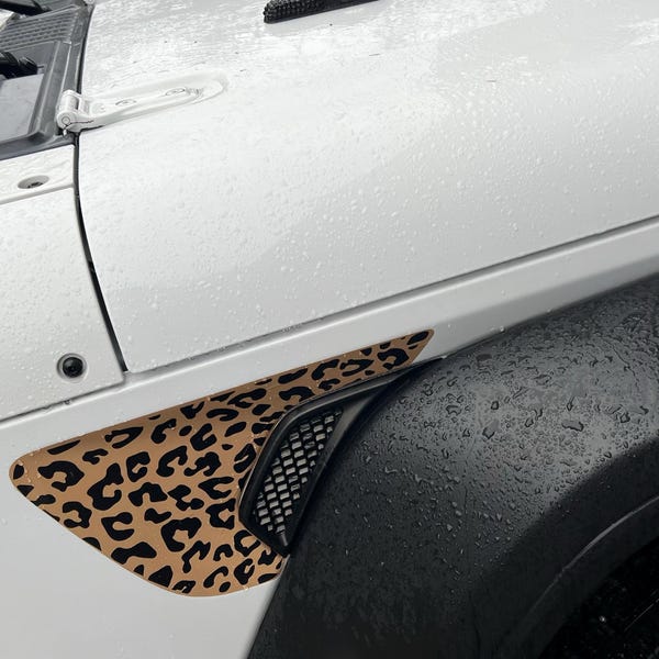 Leopard Cheetah Print Rear Window Decals Fit Ford Bronco 6g Hardtop ...