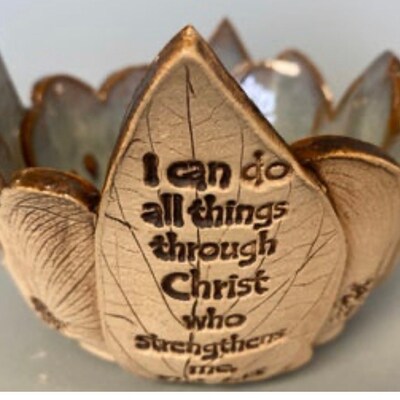 Stoneware Handbuilt Scripture Dogwood Bowl - Etsy