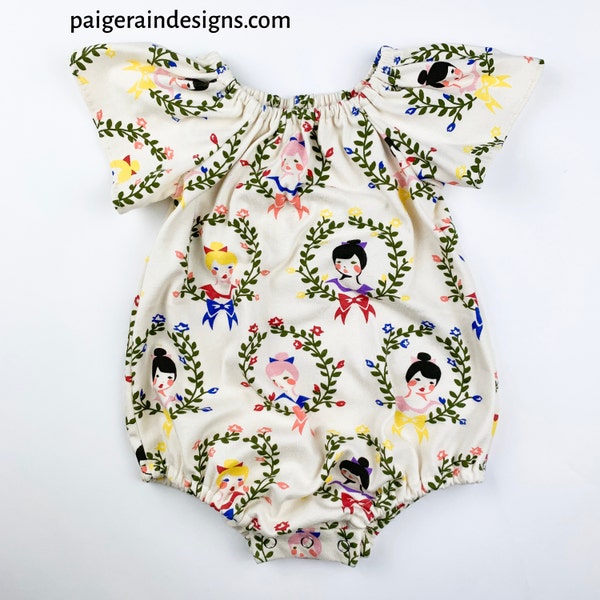 Baby Romper PDF Sewing Pattern Short Sleeves or Sleeveless and With ...