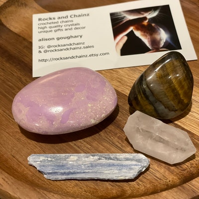 Pink Opal Palmstone Crystal Palm Stones Gallet Crystals - Etsy