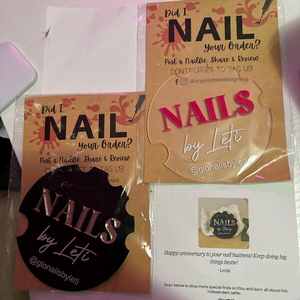 Customizable Acrylic Nailfie Disk: Enhance Manicure Photos & Nail Art ...