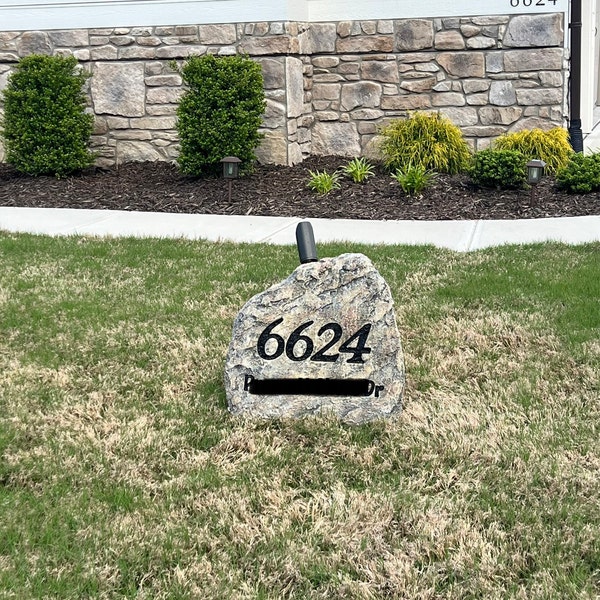 Address Stone - Artificial - With House Number and Address, Text or ...