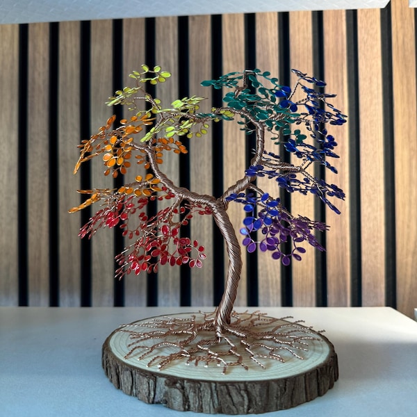 Handcrafted Cherry Blossom Copper Bonsai Tree - Etsy