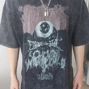 Emo Band T Shirt, Gothic Shirt Alternative 90s Aesthetic Clothing ...