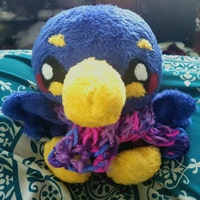 Raven Plush With Scarf & Witch Hat Sewing Pattern .pdf Tutorial Wizard ...