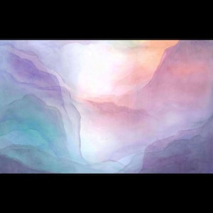 Mother Earth Veil Watercolor Painting Print - Etsy
