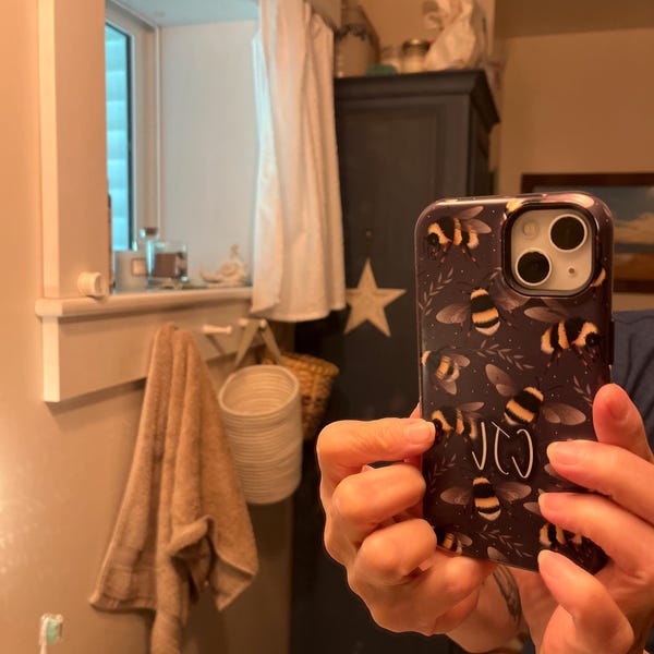 Bumble Bee Phone Case Botanical Leaves Personalized Gift for Her ...